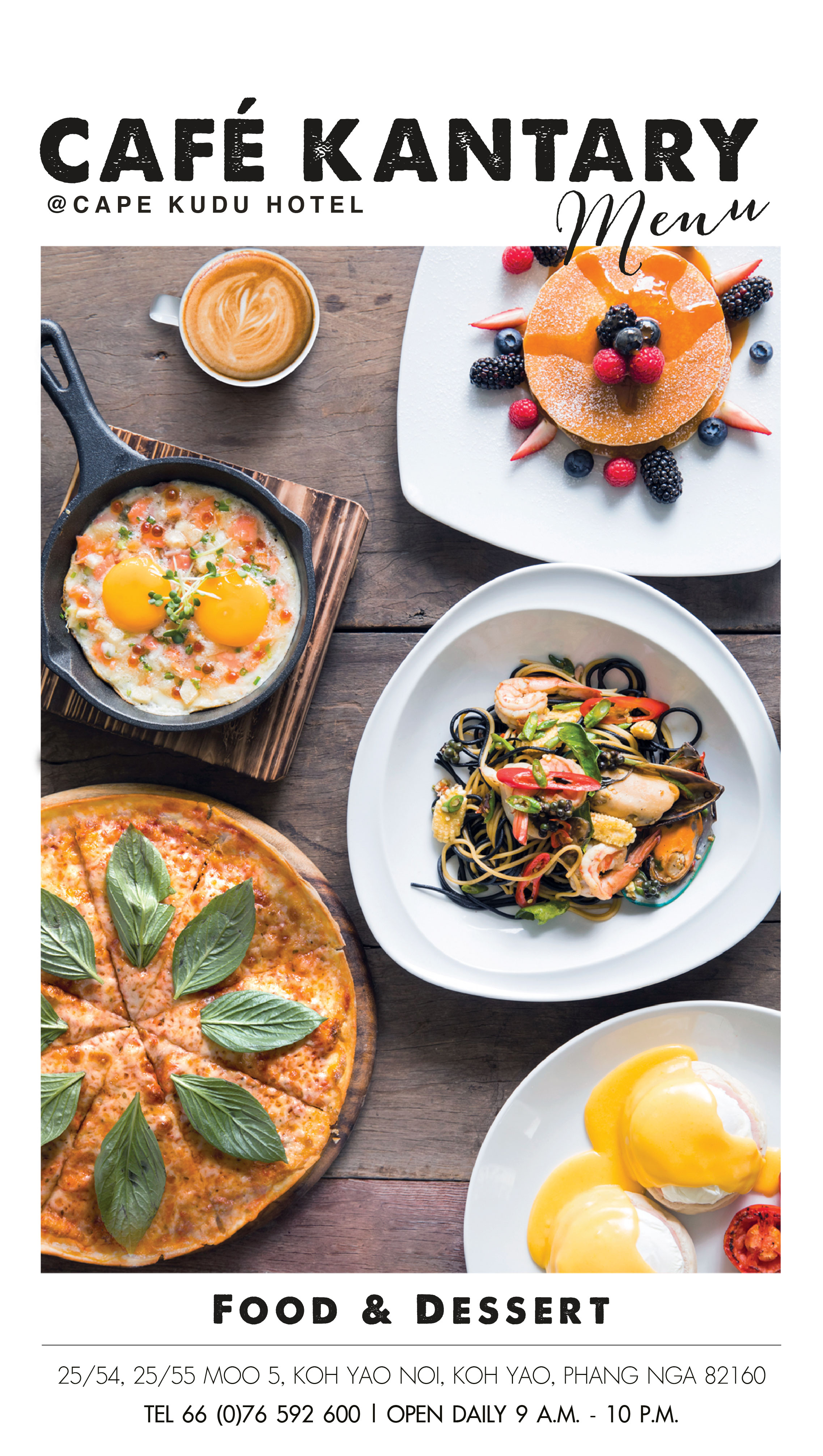 Menu | Koh Yao Noi | Café Kantary